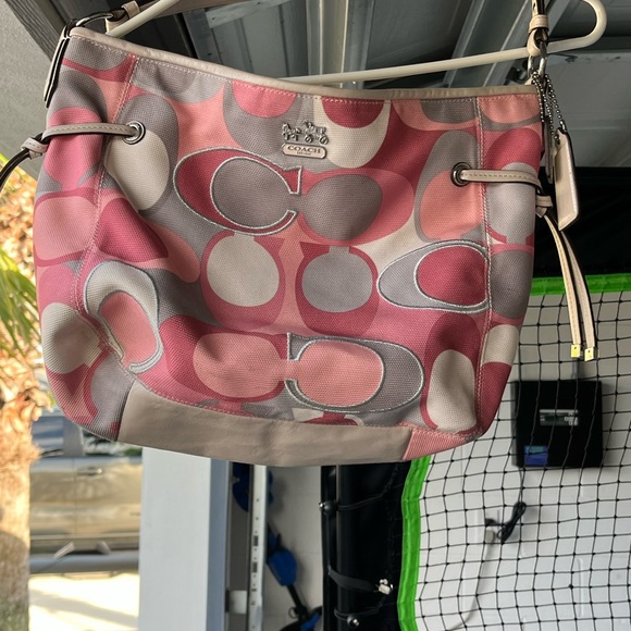 Coach | Bags | Coach Multicolor Signature Shoulder Bag | Poshmark